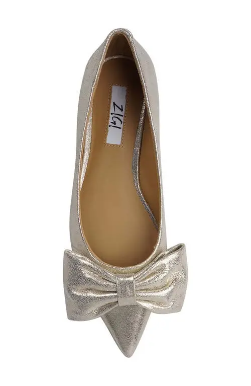 ZIGI Manelik Pointed Toe Flat - Gold
