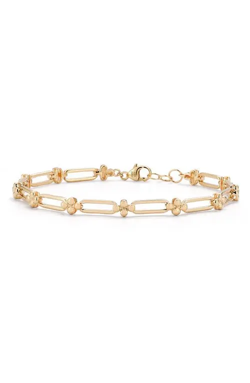 DANA REBECCA DESIGNS Poppy Rae Pebble Link Bracelet - Yellow Gold