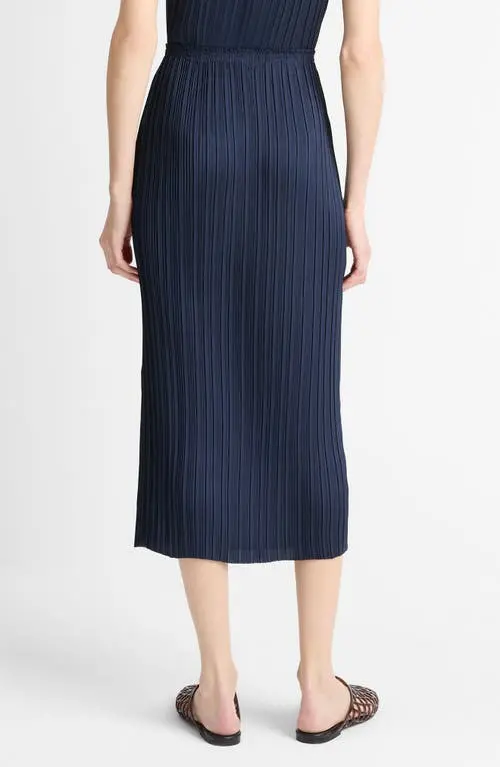 Vince Pleated Skirt - Coastal Blue