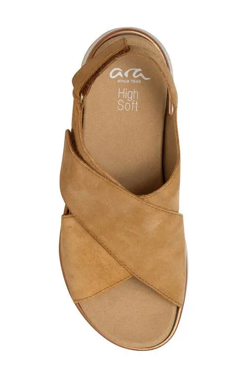 ARA Santiago Slingback Platform Wedge Sandal