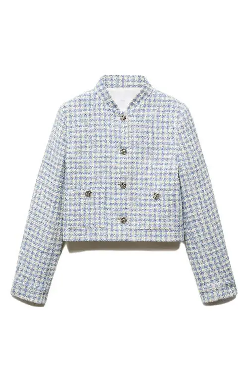 Mango Houndstooth Tweed Jacket