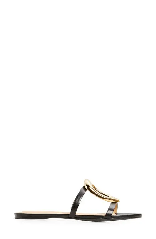 CECELIA NEW YORK Melissa Slide Sandal - Black Gold