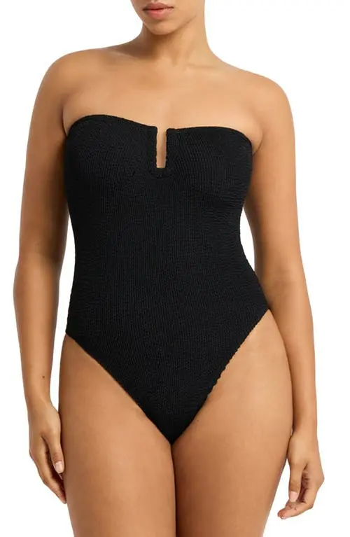 Bond Eye Blake Strapless U-bar One-piece Swimsuit - Black Eco