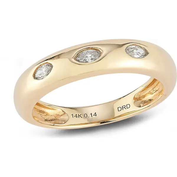 DANA REBECCA DESIGNS Alexa Jordyn Diamond Band Ring - Yellow Gold