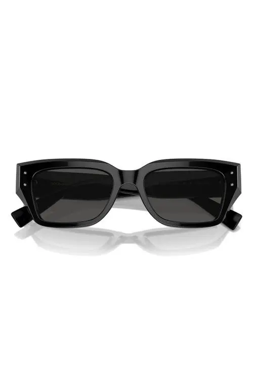 Dolce & Gabbana 52mm Cat Eye Sunglasses - Black