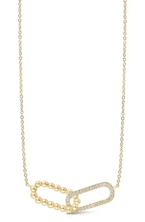 DANA REBECCA DESIGNS Poppy Rae Interlocking Pendant Necklace - Yellow Gold/diamond