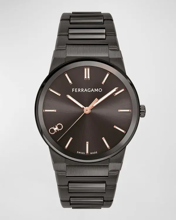 FERRAGAMO Infinity Sapphire Ip 41mm Bracelet Watch - Gunmetal