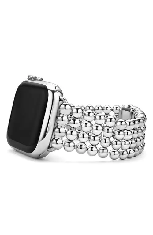 Lagos Smart Caviar Apple Watch Band & Bracelet Set With Diamonds