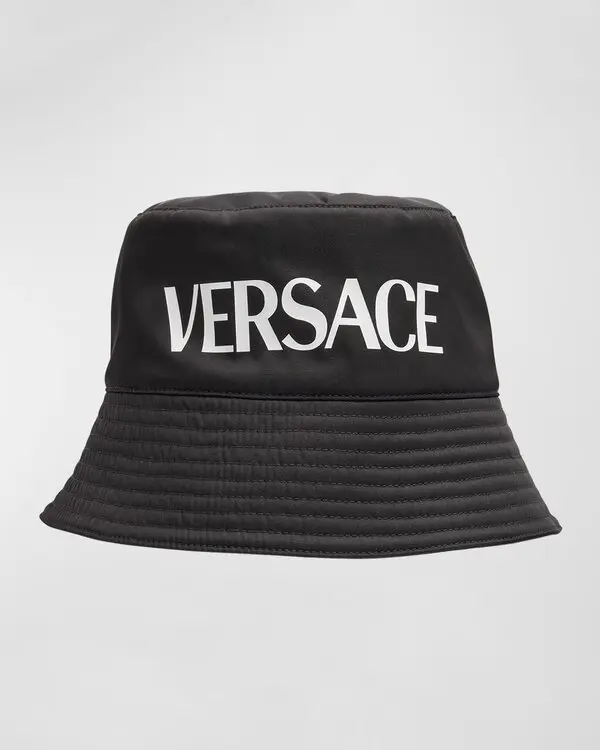 Versace Reversible Bucket Hat - Black Gold