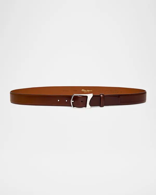 Santoni Leather Belt