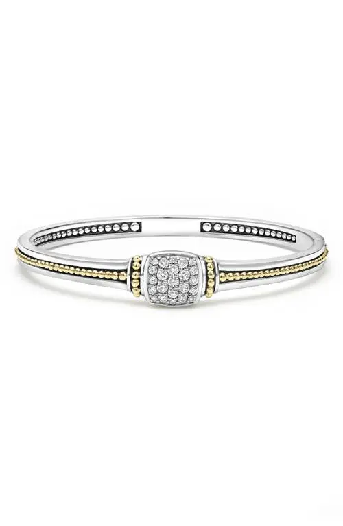 Lagos Rittenhouse Diamond Pavé Bangle - Silver