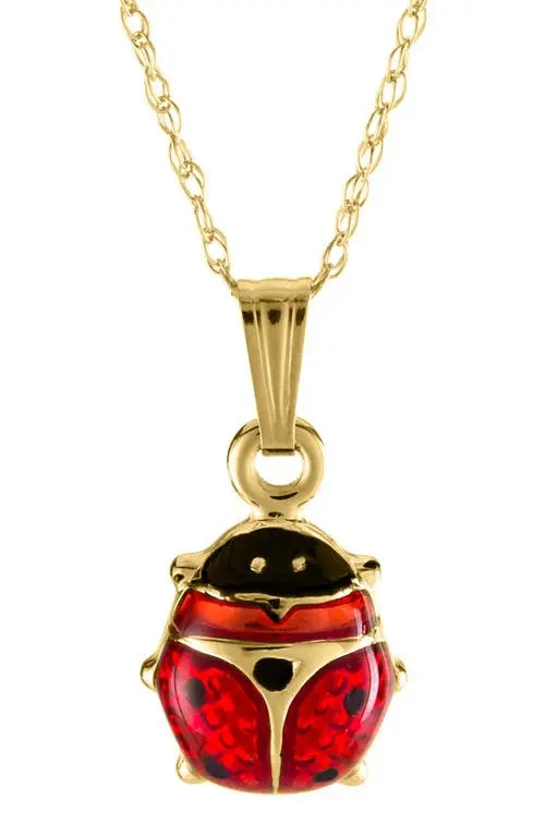 MIGNONETTE 14k Ladybug Pendant Necklace - Gold