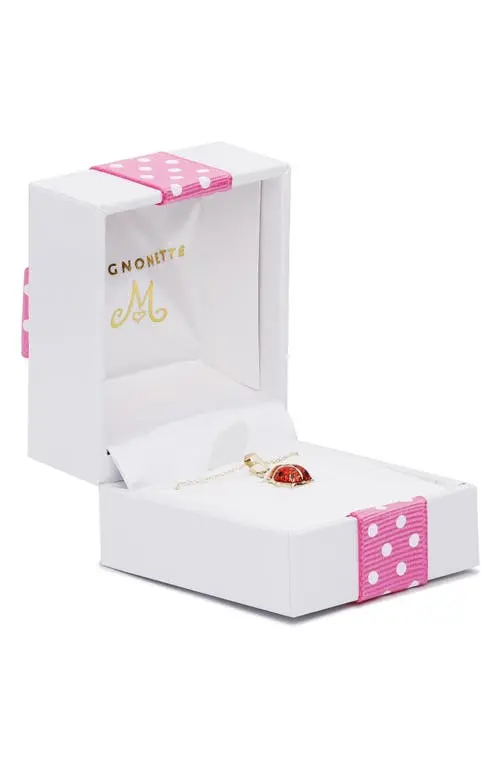 MIGNONETTE 14k Ladybug Pendant Necklace