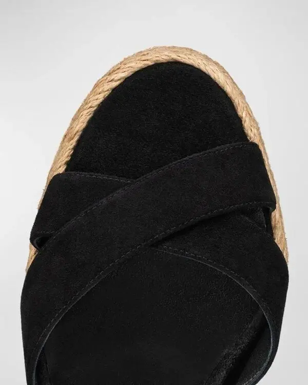 CHRISTIAN LOUBOUTIN 70mm Calakala Espadrille Sandals - Black
