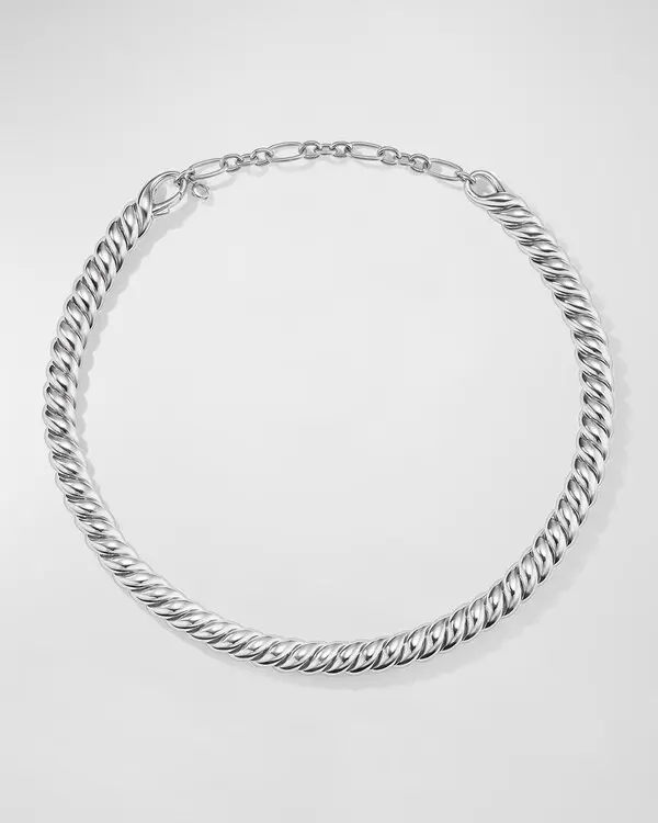 David Yurman Sculpted Cable Necklace - Sterling Silver