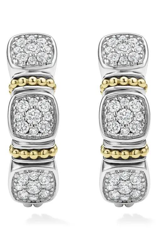 Lagos Diamond Pavé Hoop Earrings