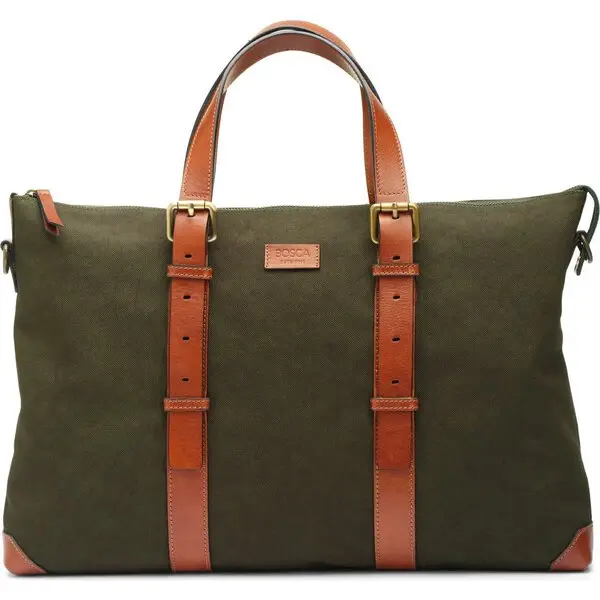 Bosca Arno Slim Tote - Olive Drab