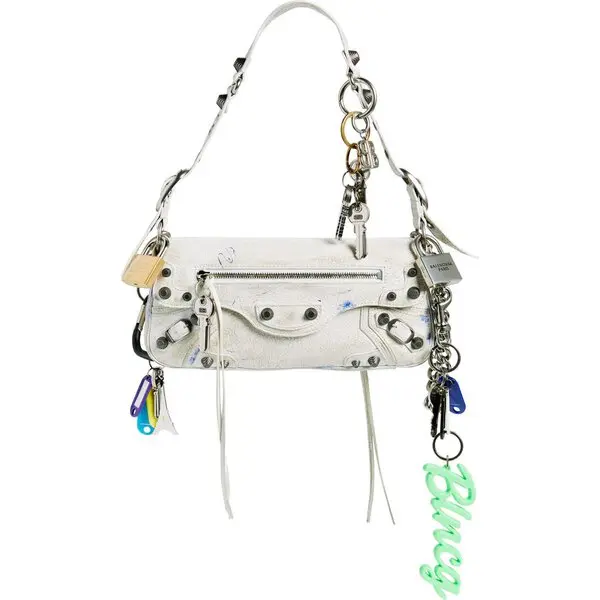 Balenciaga Small Le Cagole Sling Bag - Optic White