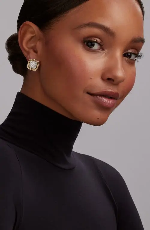 Lagos Rittenhouse Diamond Pavé Stud Earrings - Silver