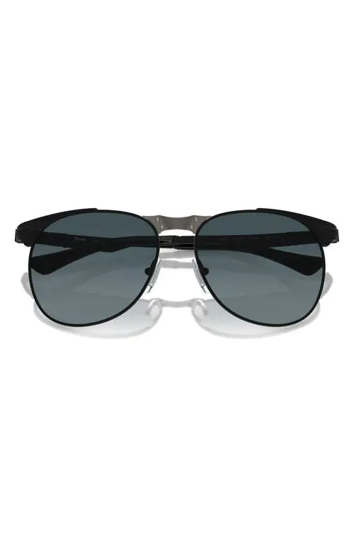 Persol 56mm Gradient Polarized Sunglasses - Black