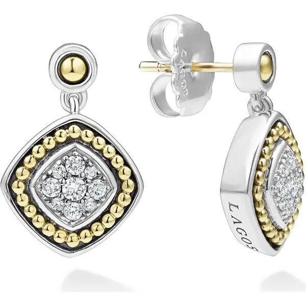 Lagos Rittenhouse Diamond Pavé Drop Earrings - Silver