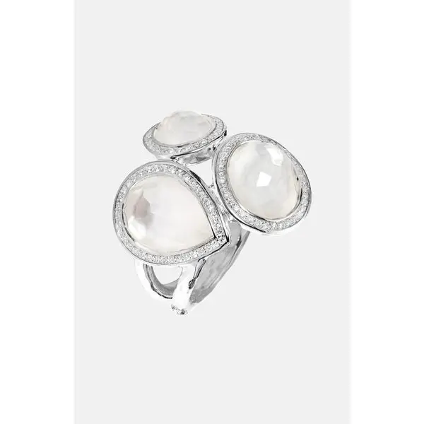 Ippolita Stella Cluster Diamond Ring - Silver/mother Of Pearl