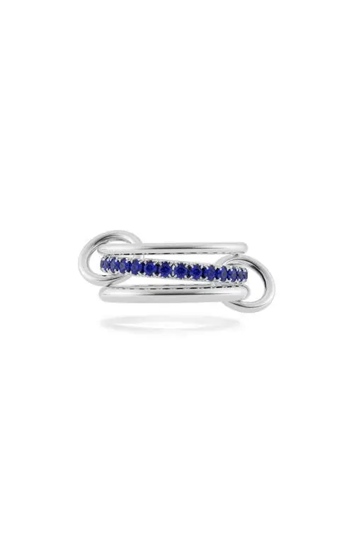SPINELLI KILCOLLIN Petunia Bleu Sapphire 3-link Stack Ring