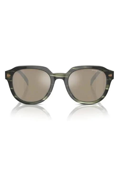 Michael Kors Eger Round Sunglasses - Olive