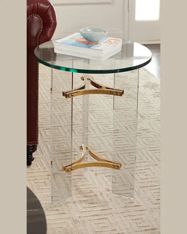 INTERLUDE HOME Tamara Acrylic Side Table
