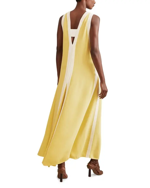 REISS Rae Color Blocked Column Dress