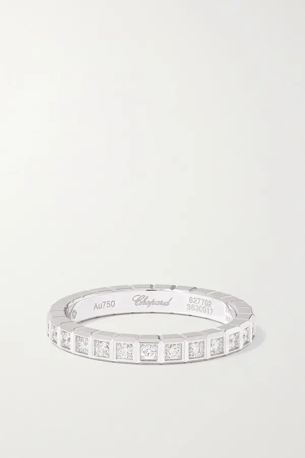 Chopard Ice Cube 18-karat Diamond Ring - White Gold
