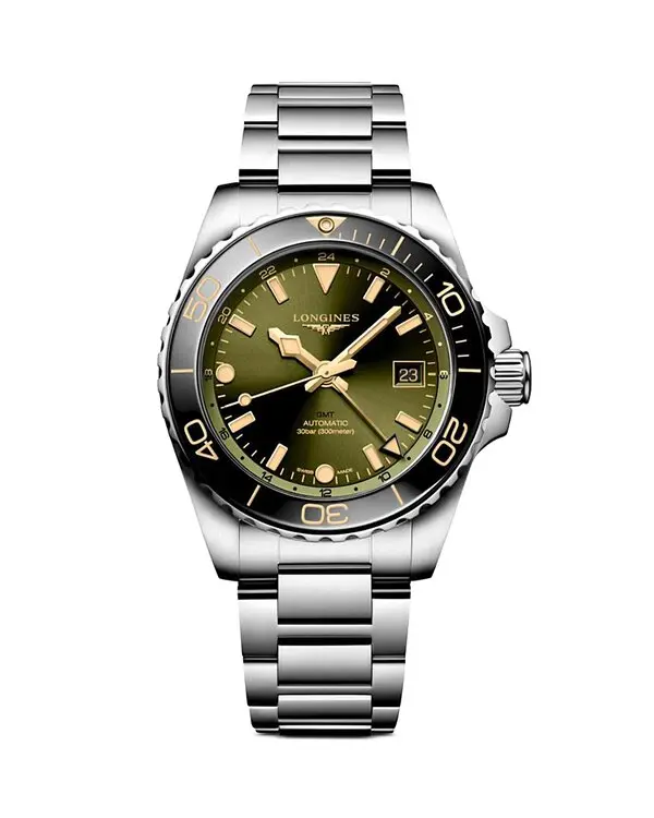 LONGINES Hydroconquest 41mm Watch - Green/silver
