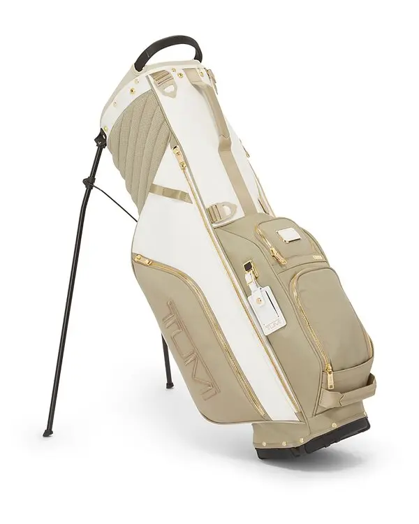 Tumi Golf Stand Bag - Off White/ Tan