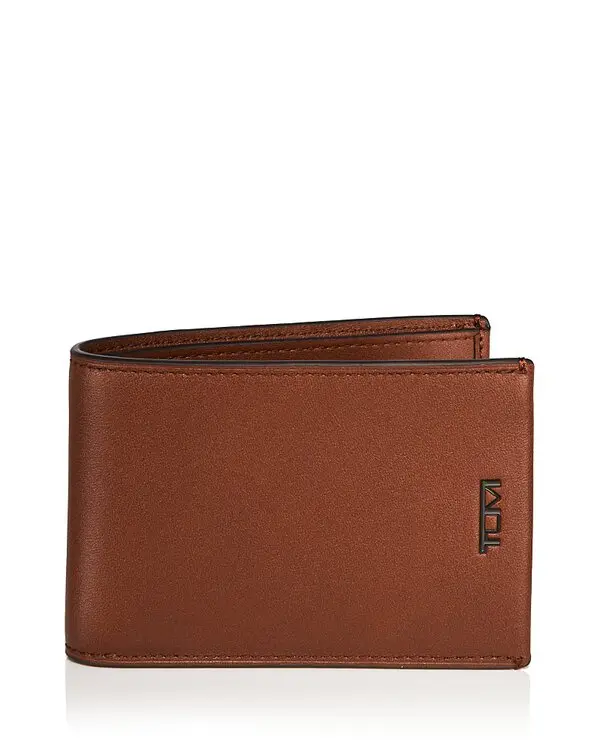 Tumi Nassau Leather Slim Bifold Wallet - Cognac