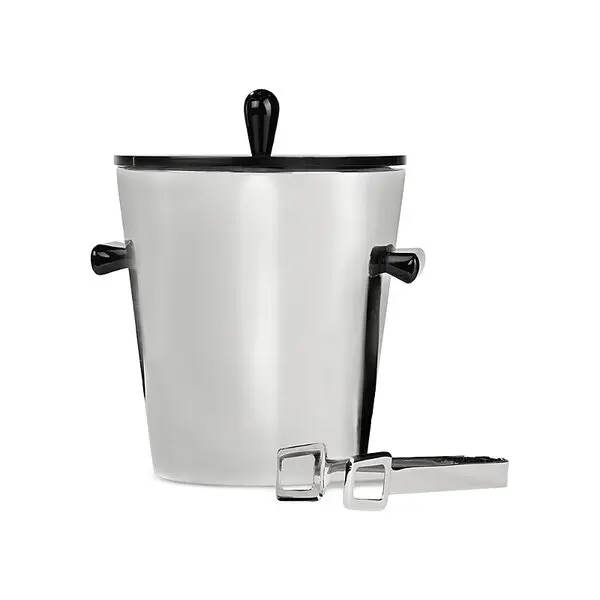 NAMBE Circa Ice Bucket With Tongs - Silver