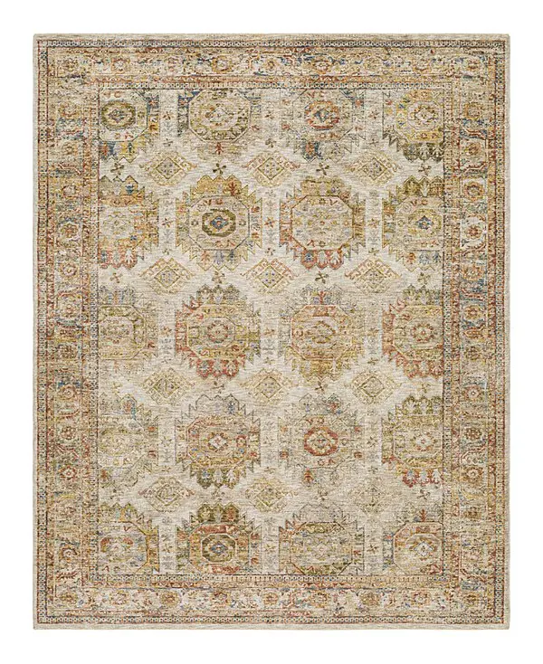 LIVABLISS Mona Lisa Mni-2302 Area Rug, 6'7 X 9'6 - Rust/cream