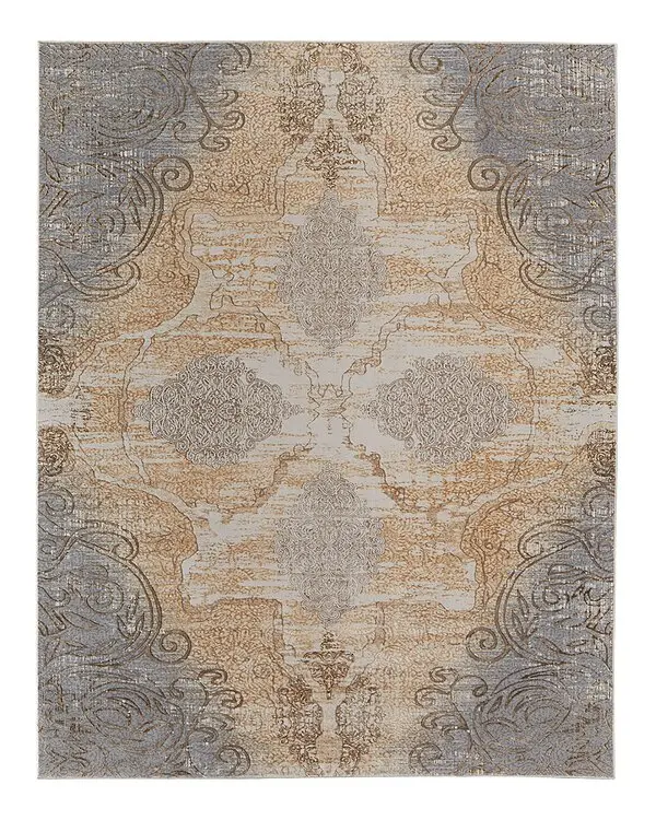 FEIZY Celene Cel39l1f Area Rug, 5' X 7'6 - Silver/tan
