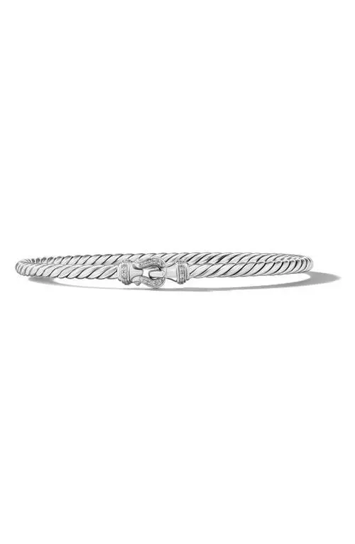 David Yurman Classic Buckle Cable Bracelet - Sterling Silver