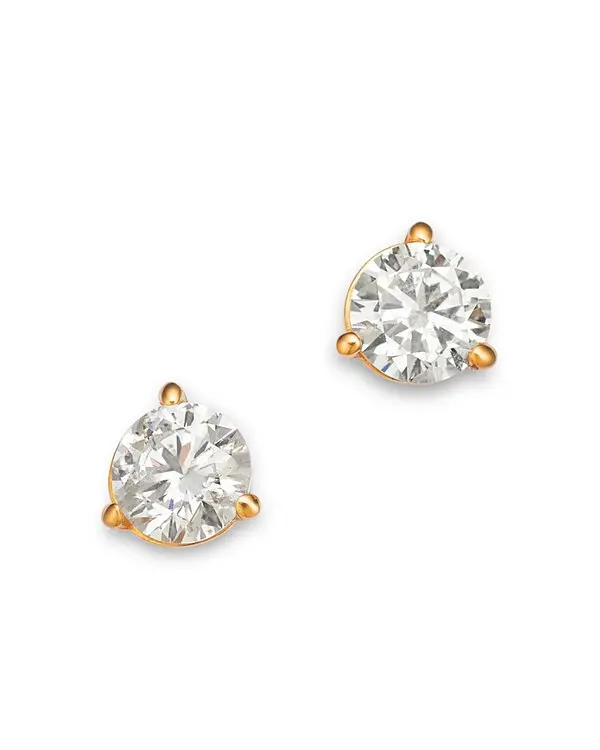 Bloomingdale'S Diamond Stud Earrings, 0.60 Tcw - White/gold
