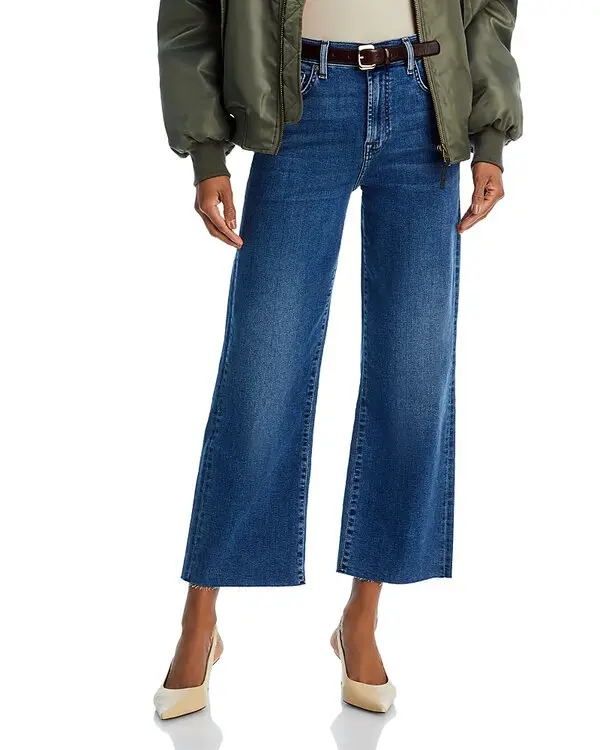 7 For All Mankind High-rise Cropped Wide Leg Alexa Jeans - Clara
