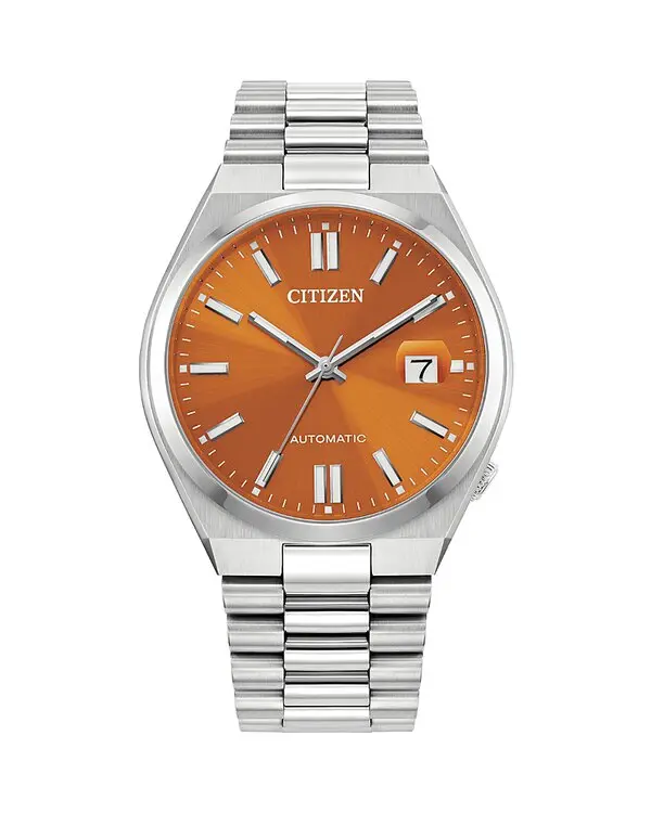 Citizen 40mm Sport Luxury Watch - Orange/silver