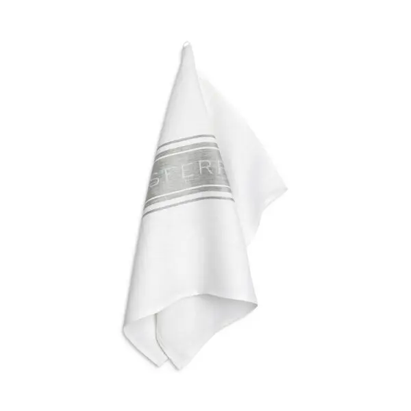 SFERRA Parma Kitchen Towel, Set Of 2 - White/grey