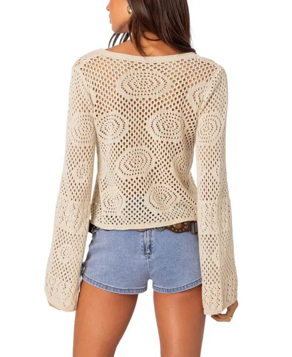 EDIKTED Kinley Crochet Top