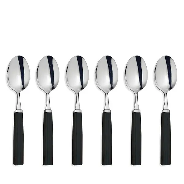 BROGGI Dakar Wenge Espresso Spoons, Set Of 6 - Black