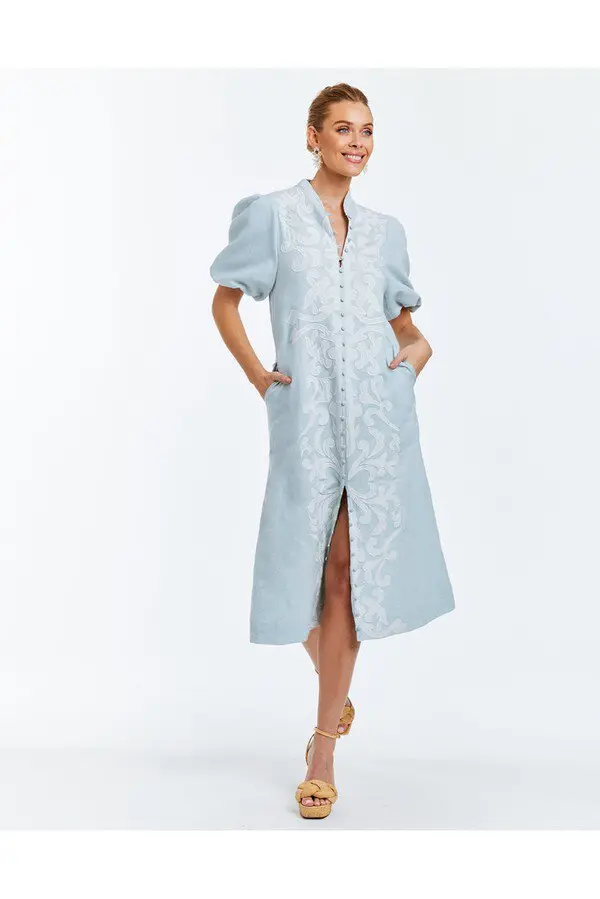 formentera maxi dress Pahiesa Formentera Green Long Dress – Balardi