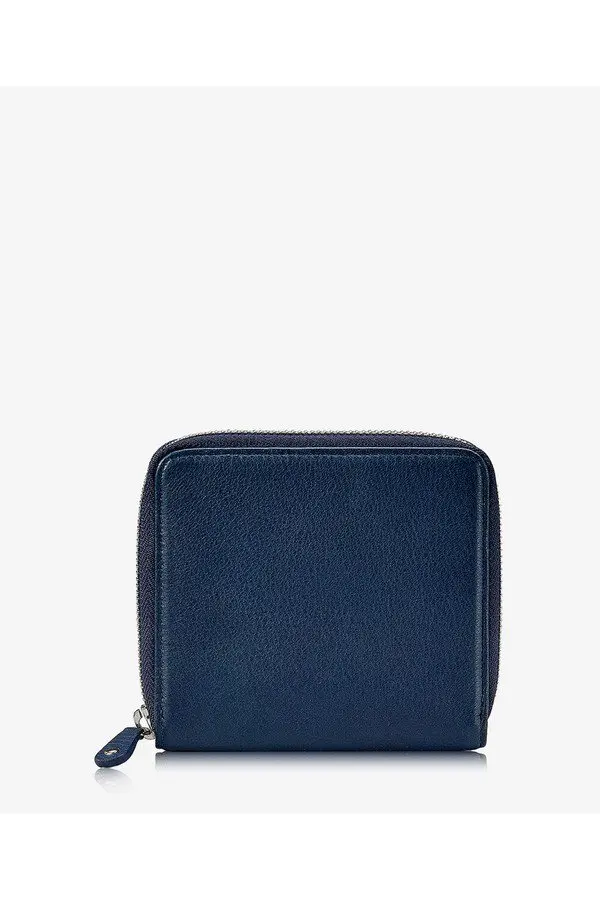 Gigi New York Medium Zip Around Wallet - Navy