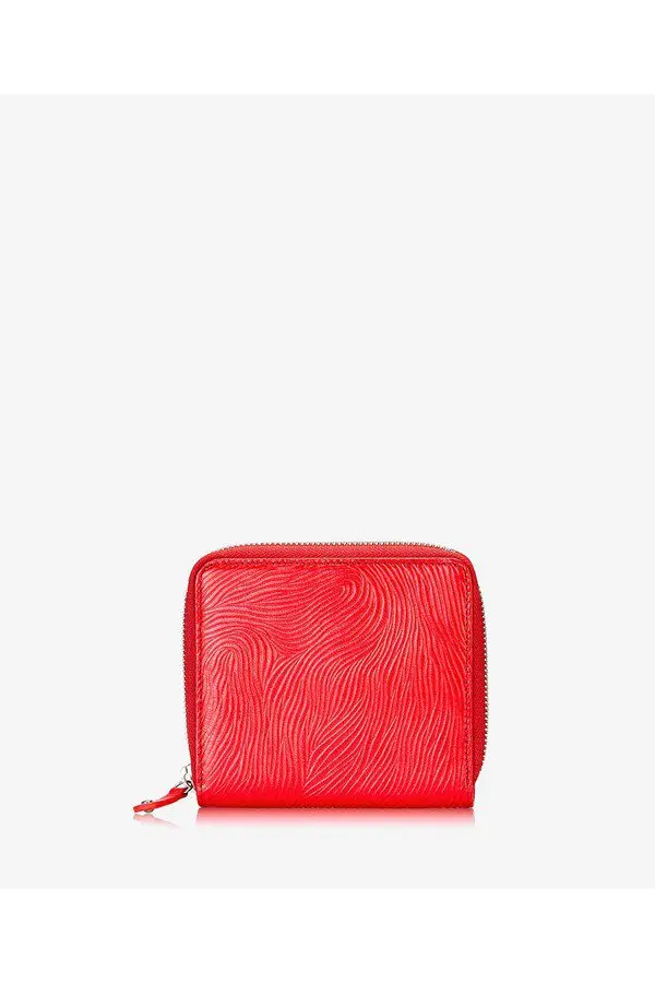 Gigi New York Medium Zip Around Wallet - Red