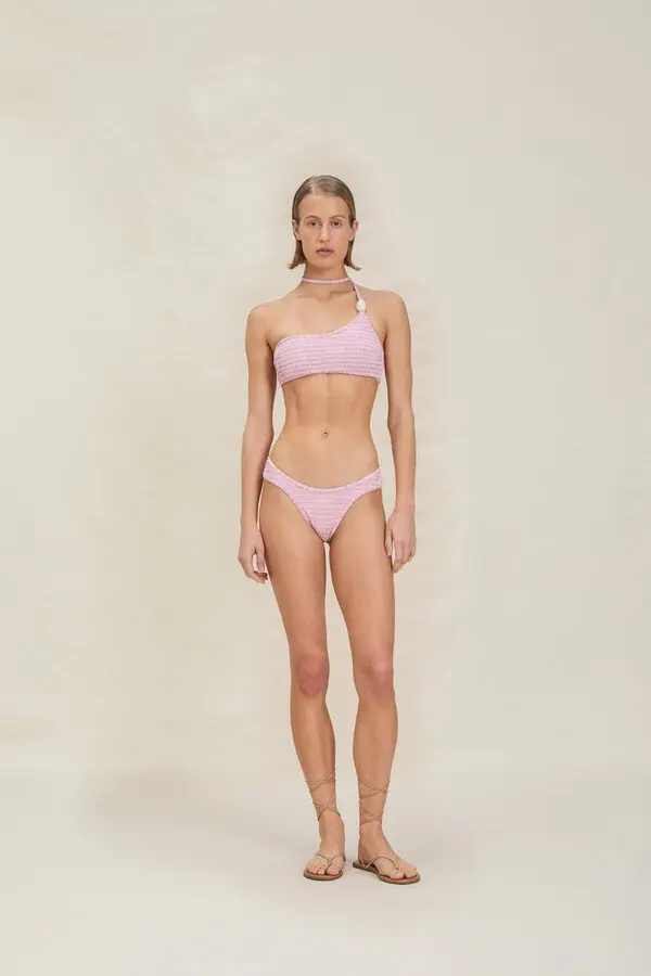 Devon Windsor Nyra One Shoulder Top - Purple / Pink
