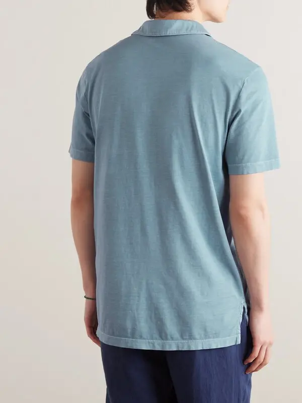 JAMES PERSE Supima Cotton-jersey Polo Shirt - Blue