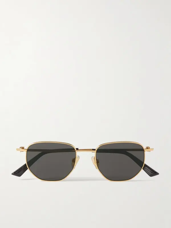 Bottega Veneta Round-frame Sunglasses - Gold